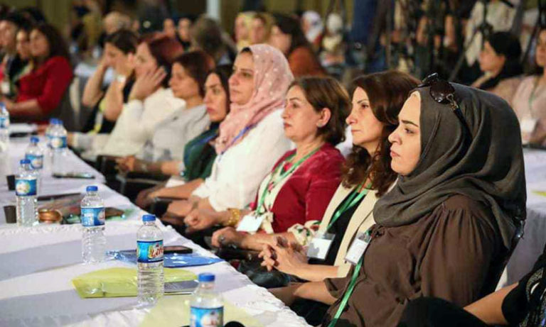انطلاق المؤتمر التأسيسي لـ مجلس المرأة في عامودا عنب بلدي